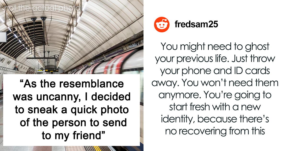 Guy Sends Friend A Pic Of Their Heavier Doppelganger On The Tube, Only ...