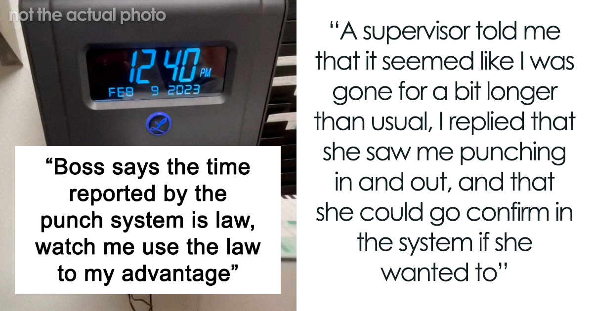 “She Saw Me Punching In And Out”: Employee Figures Out How To Cheat The ...