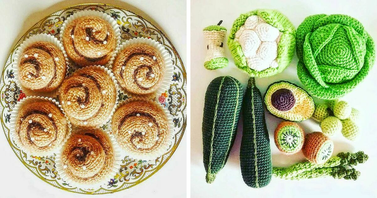 45 Drool-Inducing Crocheted Food Items Made By This Finnish Artist ...