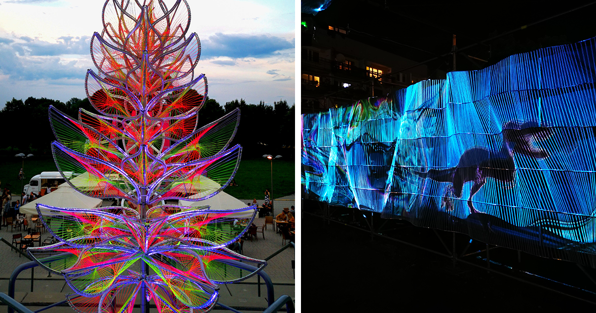 20 String Installations As A Futuristic Form Of Sculpture Are A Part Of ...