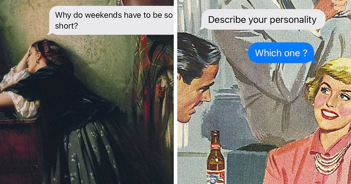 Artist Gives Paintings A Playful Voice By Adding Deep And Funny ...