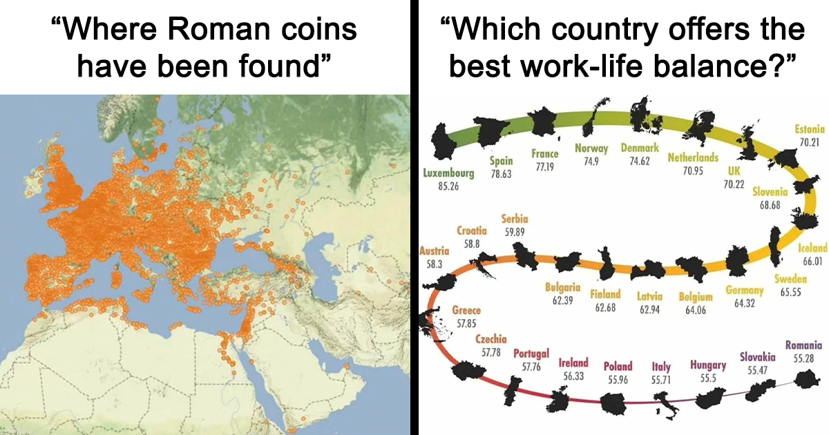 30 Interesting Facts About The World Represented In Unconventional Maps