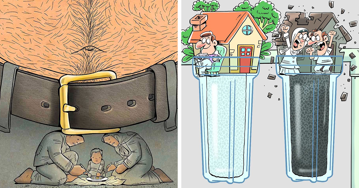 The Uncomfortable Truth: 21 Illustrations Revealing Today’s Societal ...