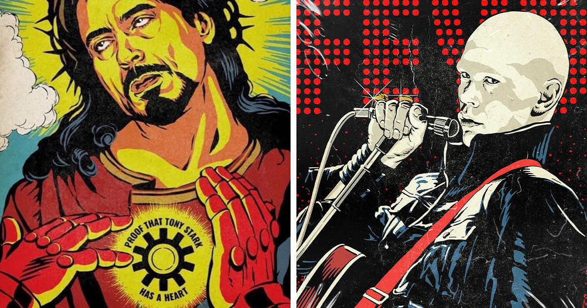 Pop Culture Meets Retro Art in These Vibrant Vintage Mash-Up ...