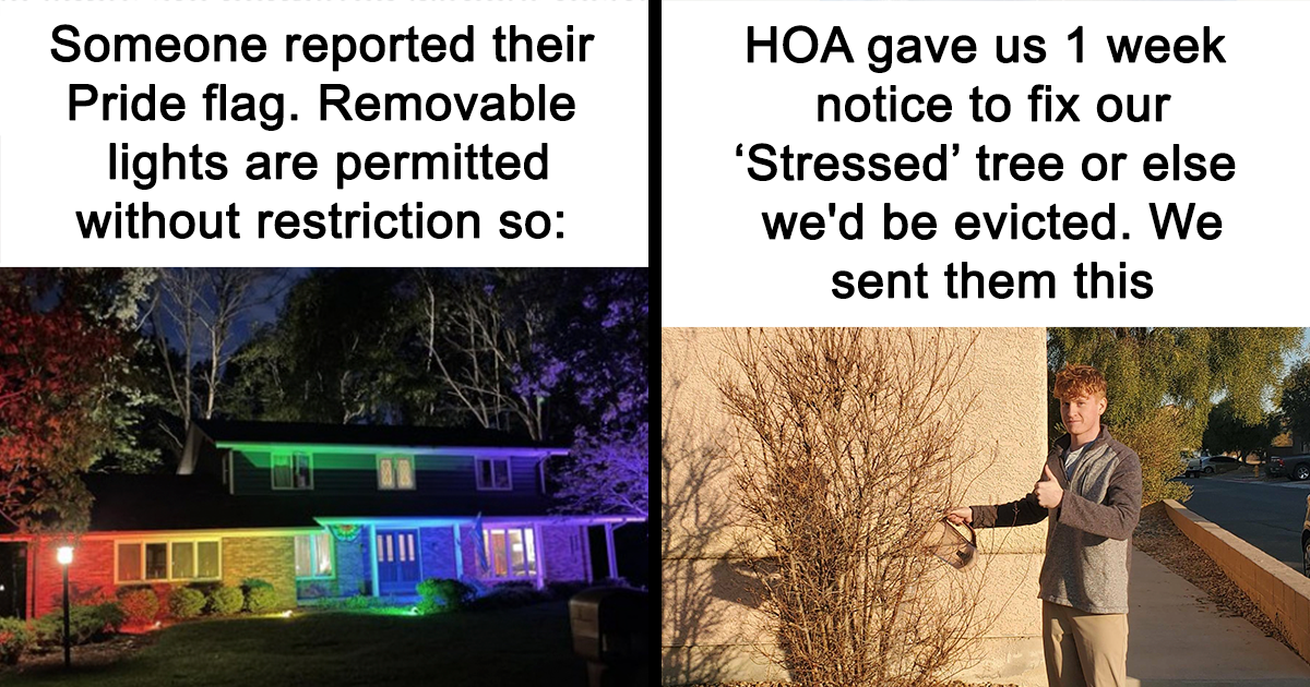 50 Pics Showing Some HOAs Getting Out Of Control (New Pics) | Bored Panda