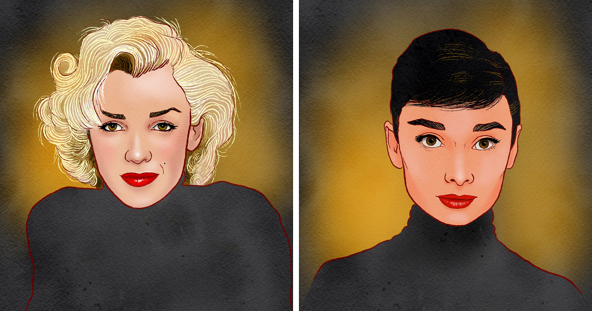 My Drawings Of Hollywood’s Timeless Symbols Of Attraction (11 Pics ...