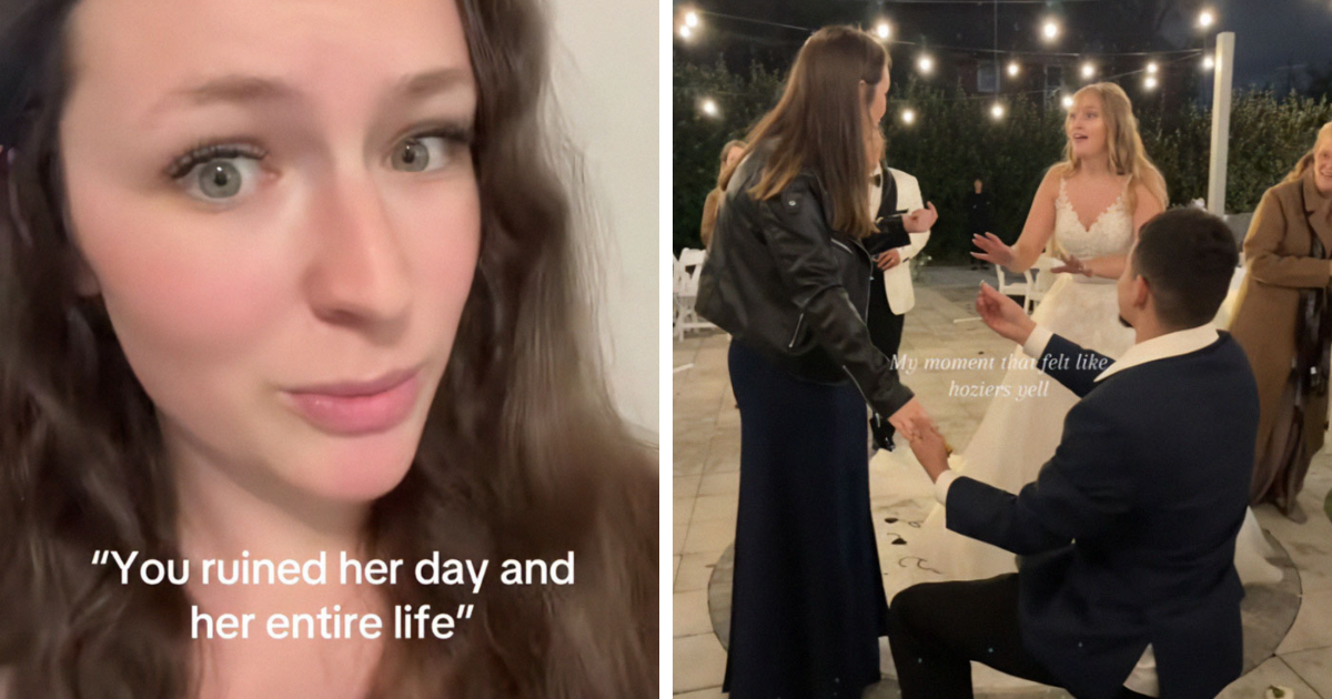 “He Had 364 Other Days To Do This”: Unplanned Wedding Proposal Goes ...