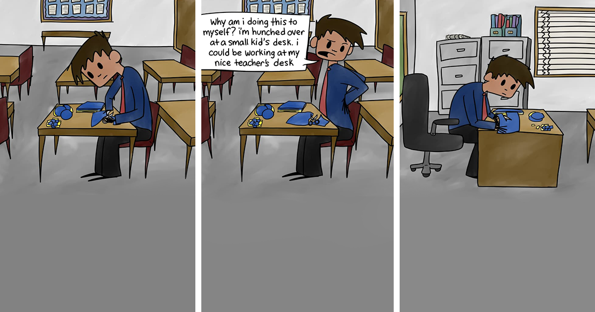 This Real-Life Teacher Perfectly Captured School Life With Humor In Her ...