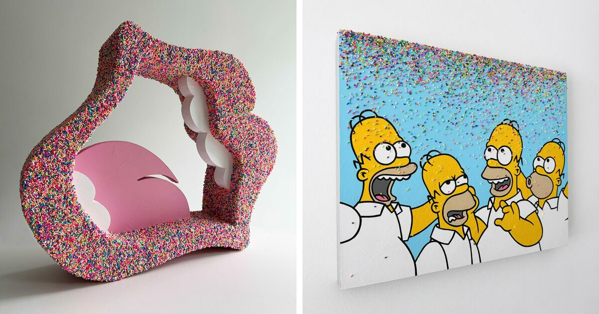 Burst Of Color: 25 Unique Artworks Made By Covering Objects In ...