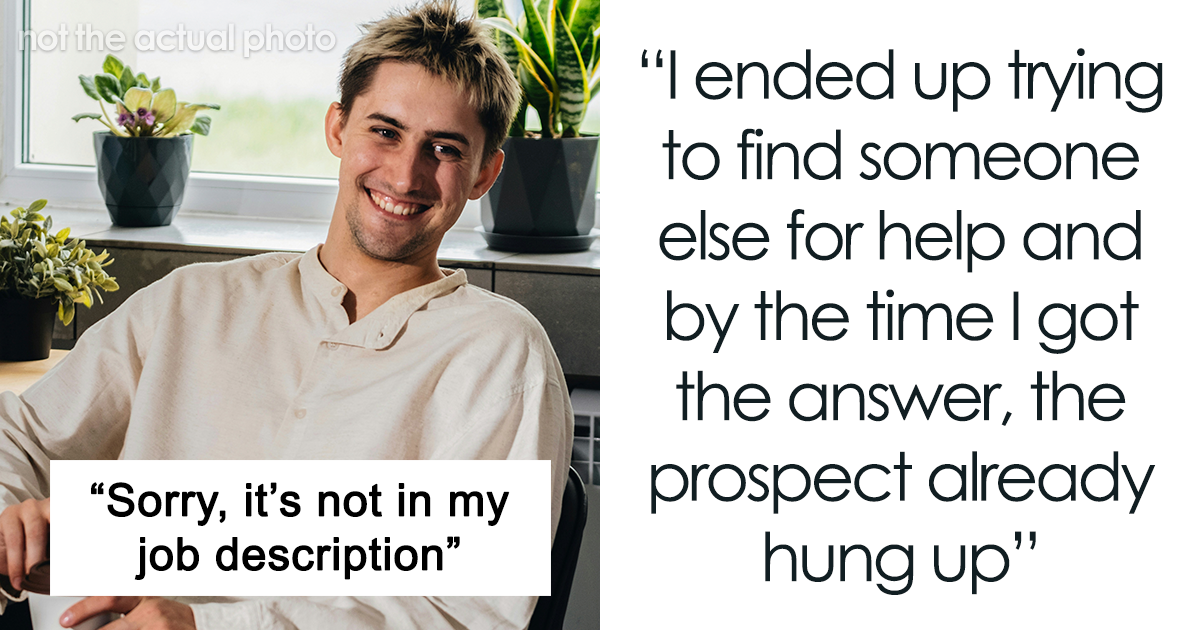 “Sorry, It’s Not In My Job Description”: Man Tells His Coworker The ...