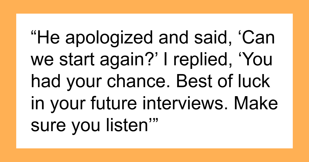 Guy Walks Into Job Interview With A 99% Chance Of Getting Hired, Ruins ...