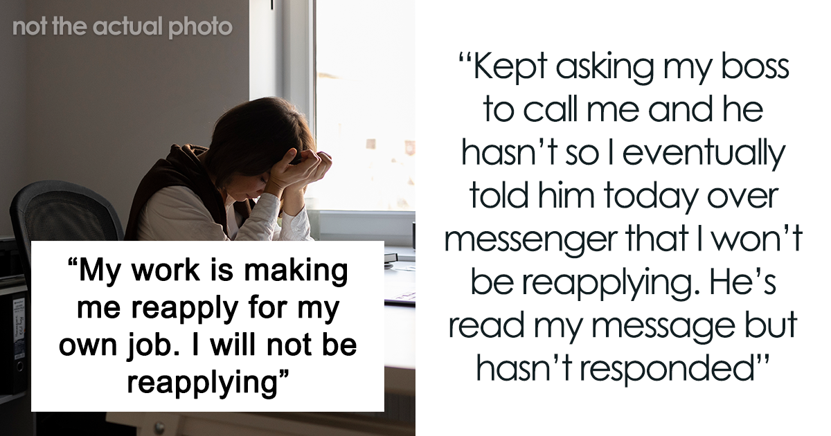 Woman Told She Must Reapply For The Job She’s Already Doing, Boss ...