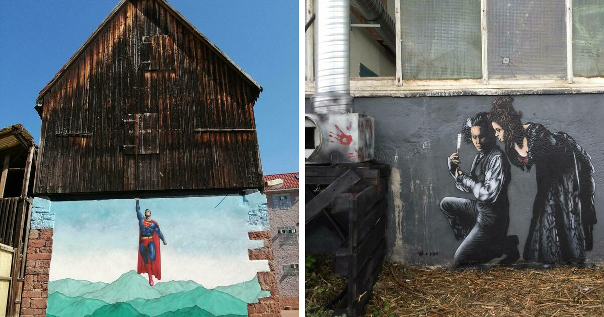 Artist Makes Streets Less Boring By Making Graffiti That Interacts With ...