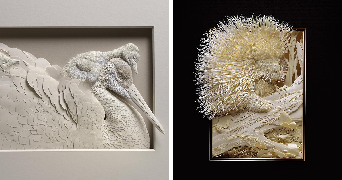 Artist Transforms Paper Into Lifelike Wildlife Sculptures (49 Pics ...