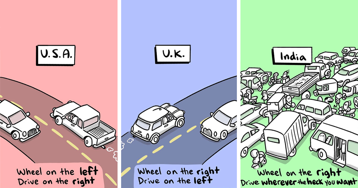 Artist Hilariously Illustrates The Differences Between Different ...