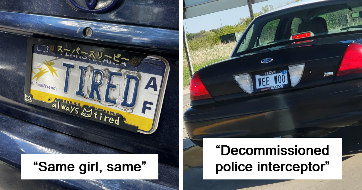 50 Hilarious Personalized License Plates That Made Strangers Do Double ...