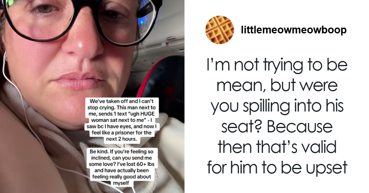 Woman Breaks Down In Tears On Flight Over Seatmate's Text | Bored Panda