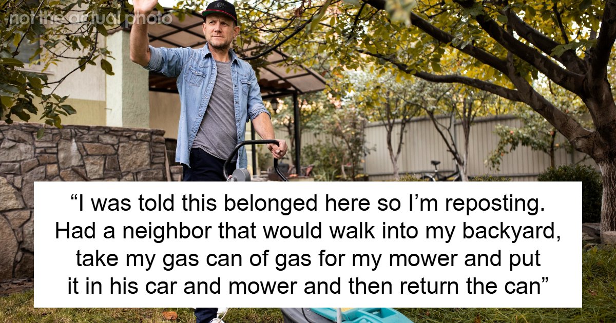 Neighbor Takes Revenge On Gas Thief By Using A Stinky Replacement ...