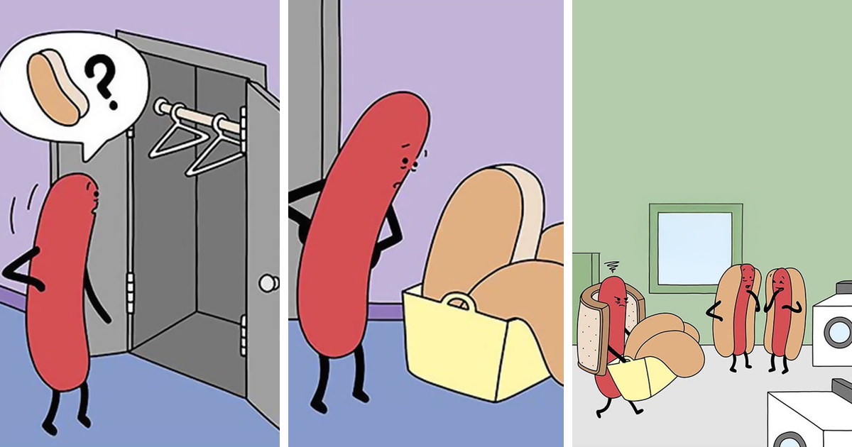 24 “Hot Dog” Comics Full Of Absurd Humor And Clever Twists | Bored Panda
