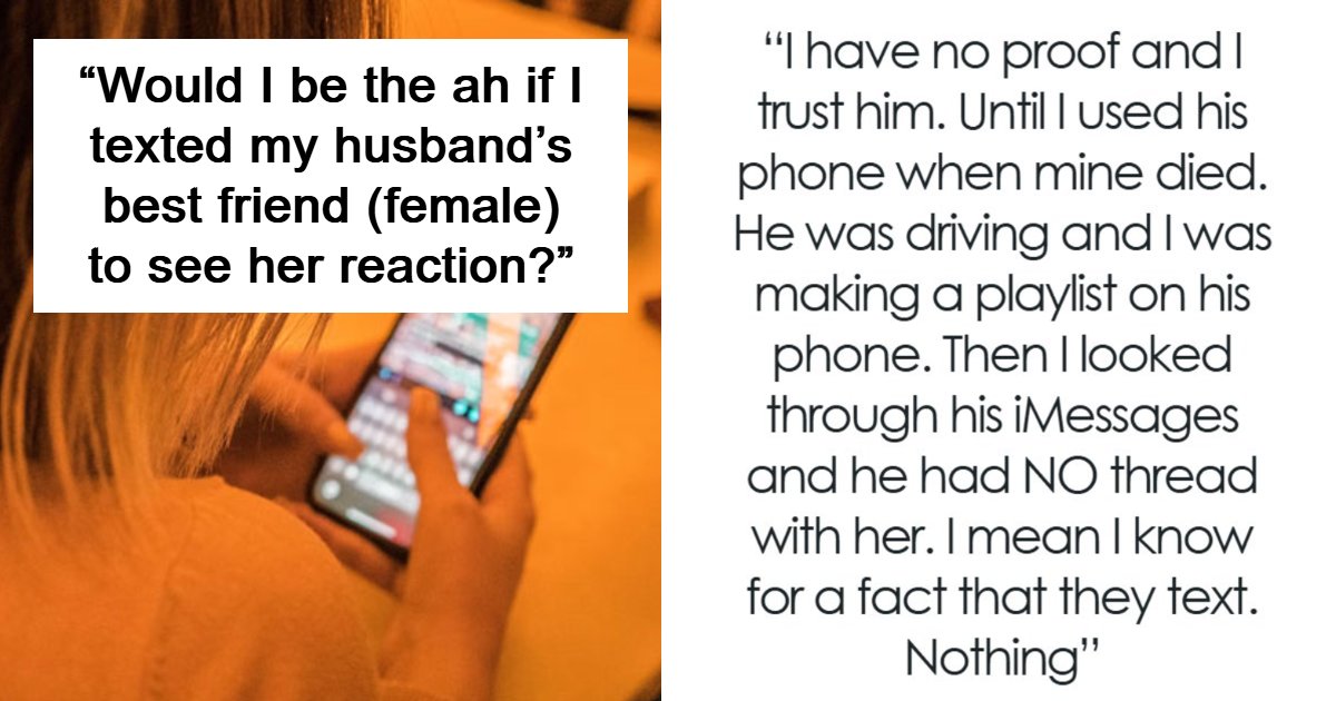 “I Need Proof”: Woman Gets Suspicious And Texts Husband’s Best Friend ...