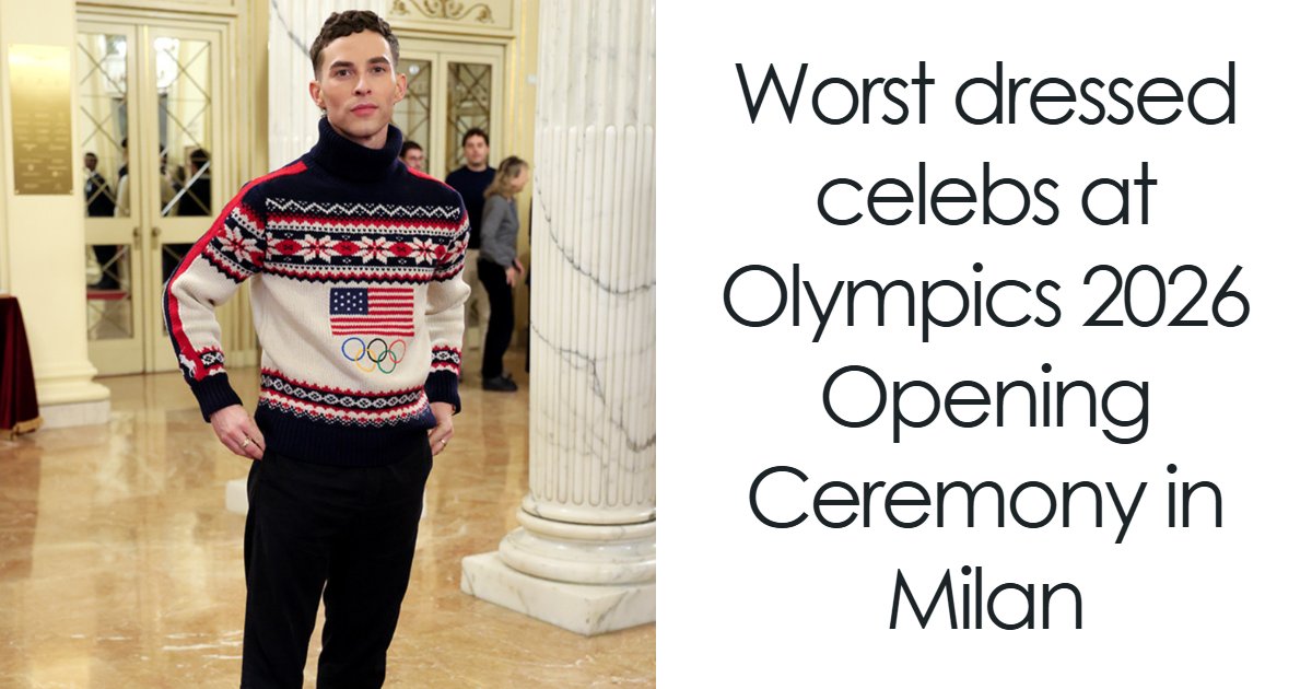 10 Worst Dressed Celebs At Olympics 2026 Opening Ceremony Red Carpet In ...