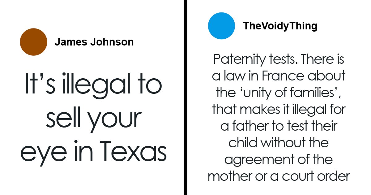 "Illegal To Forget Your Wife's Birthday": 55 Laws From All Around The ...