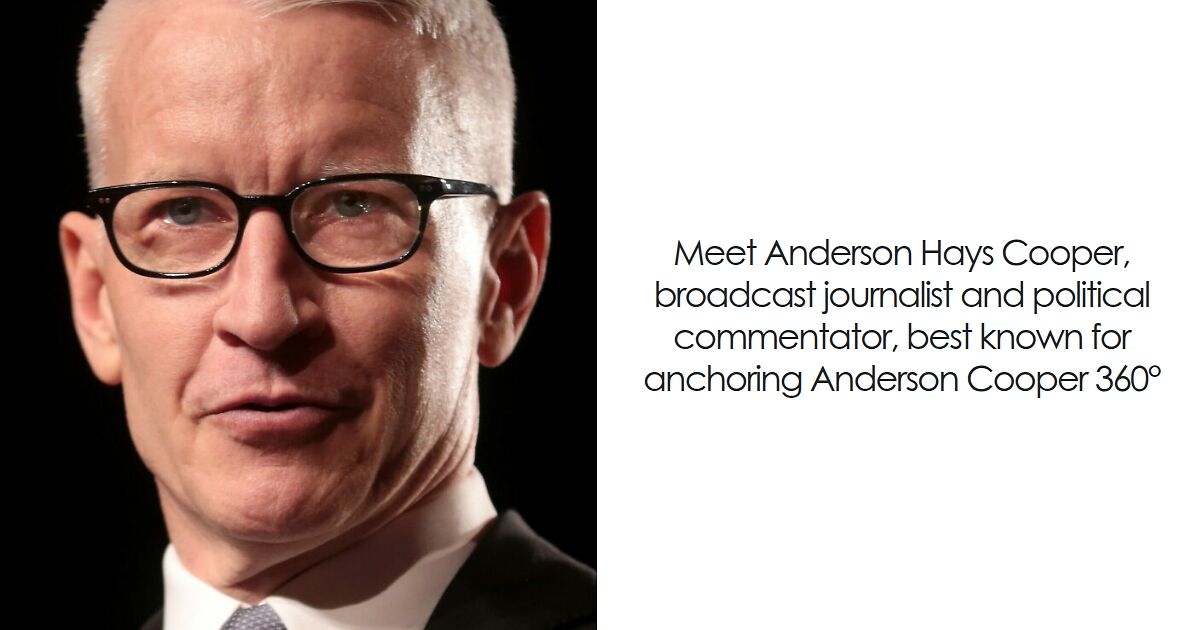 Anderson Cooper: Bio And Career Highlights | Bored Panda
