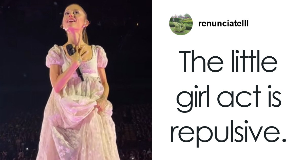 Ariana Grande Sparks Debate After Viral Concert Clip Shows Her "Toddler ...